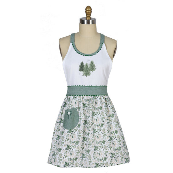 Evergreen Wishes Apron – Home Treasures & More