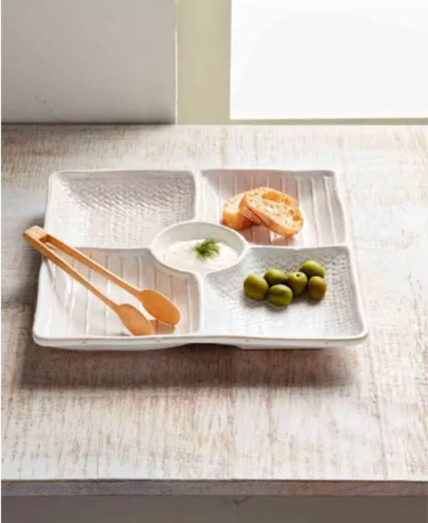 Textured Sectioned Serving Tray – Home Treasures & More