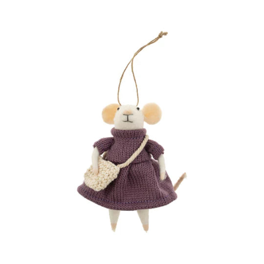 Craft Fair Carla Mouse Holiday Ornament – Home Treasures & More