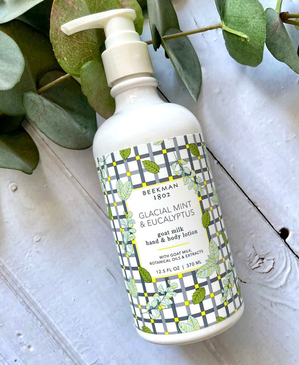 Beekman 1802 Glacial Mint & Eucalyptus Goat Milk Hand and Body Lotion ...