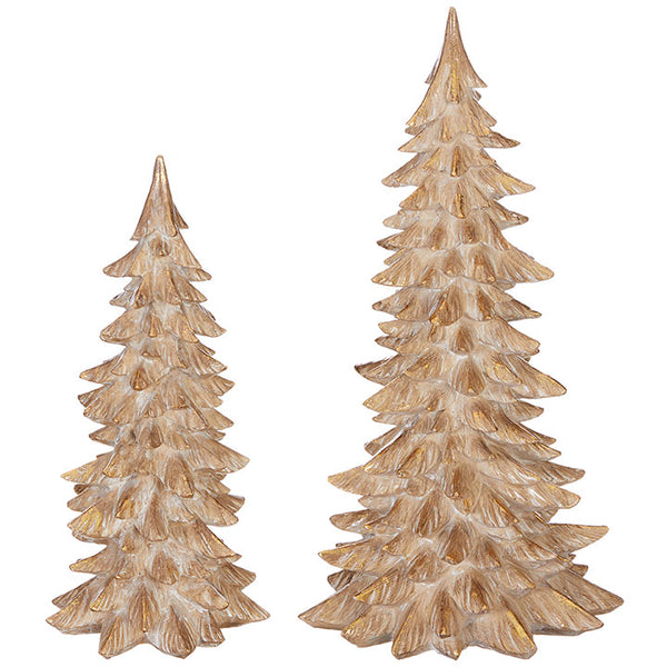 15" Gold Leaf Trees – Home Treasures & More