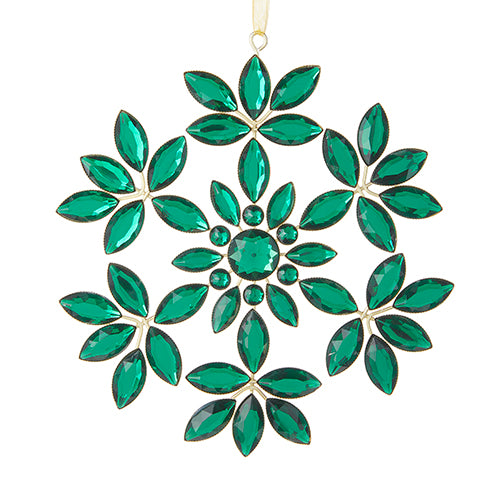 6" Green Jeweled Christmas Ornament – Home Treasures & More